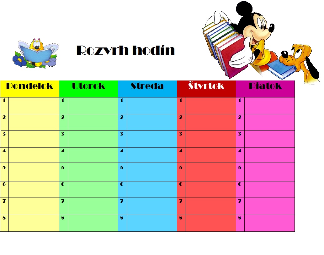 Rozvrh :: zsigardialapiskola